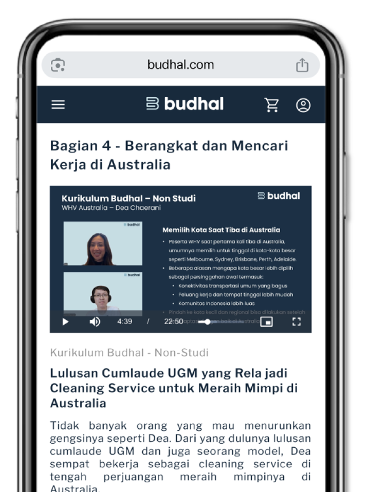 BUDHAL ke Luar Negeri